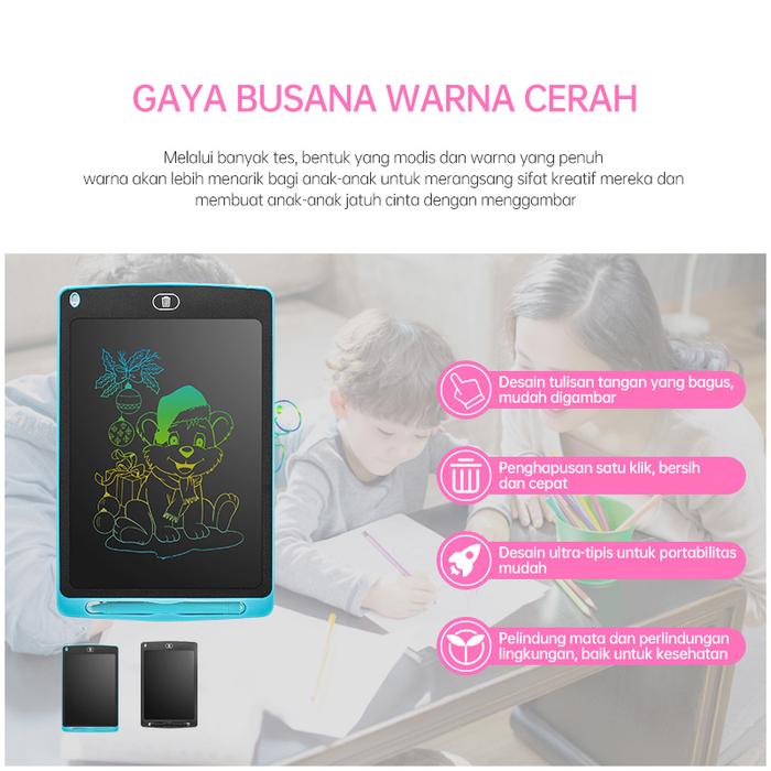 Jual 10 Drawing Tablet Writing Tablet Papan Tulis Board Warna-warni Di ...