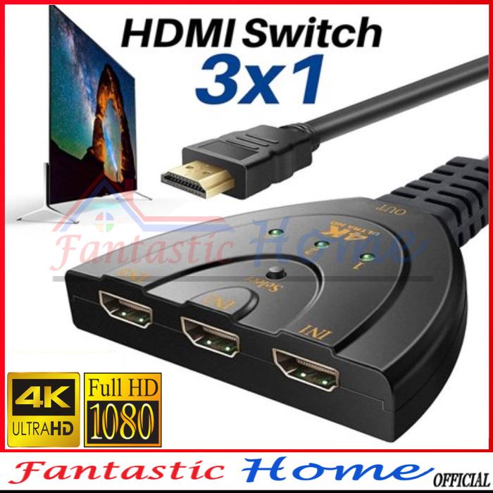 Jual HDMI SWITCH 3 PORT 3 INPUT 1 OUTPUT / HDMI Full HD 1080P / TV LED ...