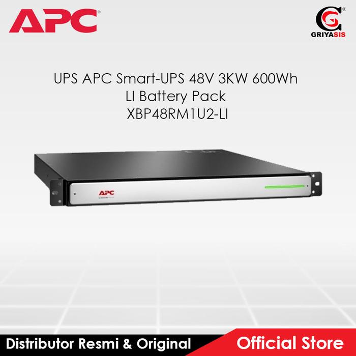 Jual UPS APC Smart-UPS 48V 3KW 600Wh LI Battery Pack XBP48RM1U2-LI ...