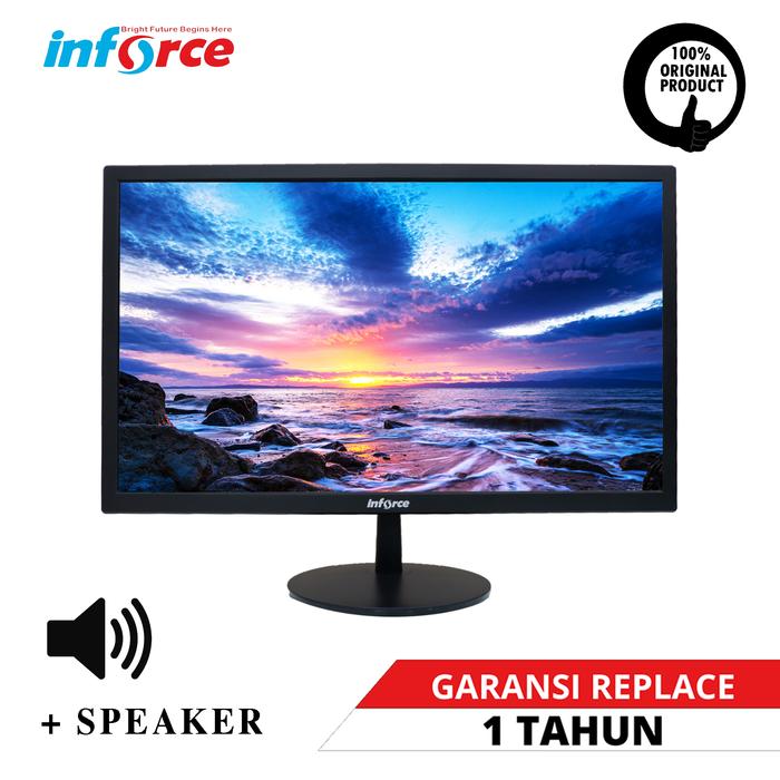Promo MONITOR INFORCE LED 24AT 24" VGA + HDMI + SPEAKER 24 2400 INCH ...