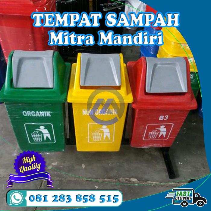 Jual Tempat Sampah Kotak 3 in 1 Untuk sampah basah kering dan B3 - Kota ...
