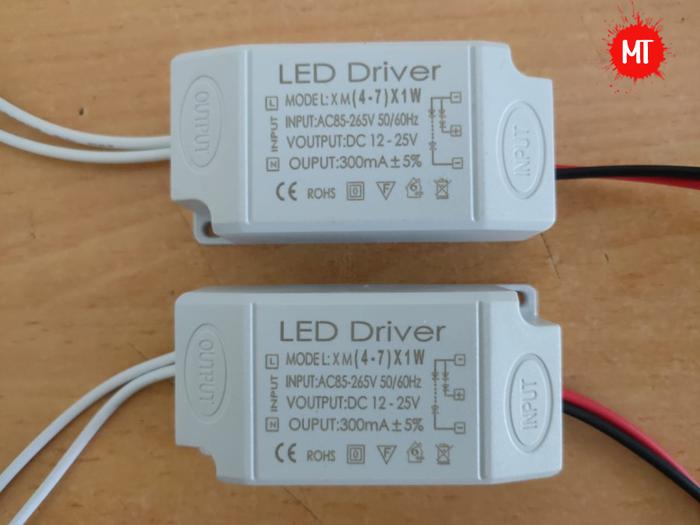 Jual LED Driver Casing Plastik (4-7)*1W/1 Watt 300 mA - Kota Surabaya ...