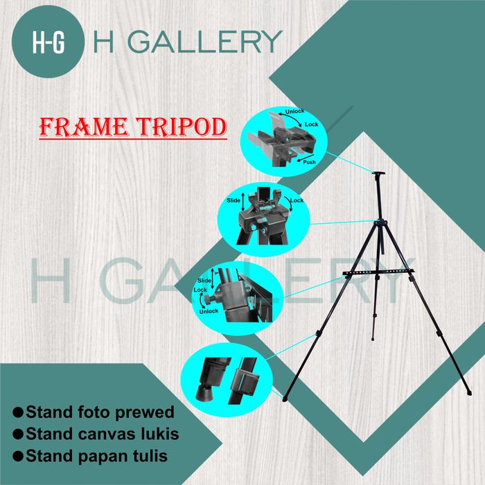 Jual TRIPOD BANNER FOTO / STANDING FRAME PHOTO / STAND FOTO ALUMINIUM ...