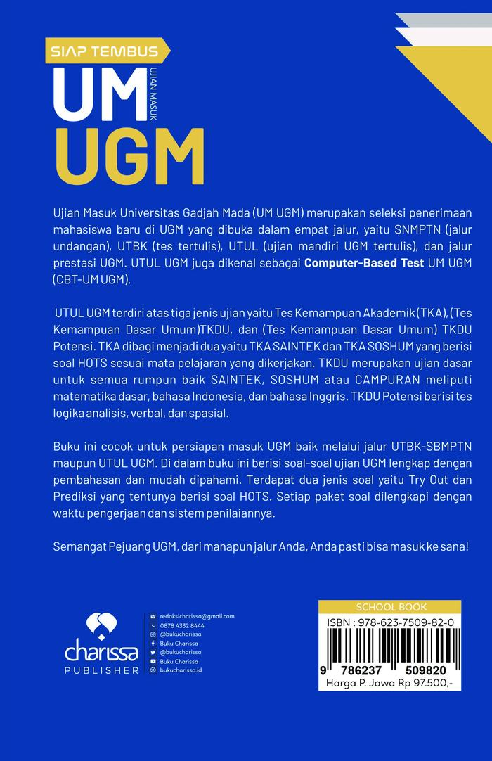 Jual Buku Siap Tembus Um Ugm (charissa Publisher) Di Seller Noelle ... Jual Buku Siap Tembus Um Ugm (charissa Publisher) Di Seller Noelle ...