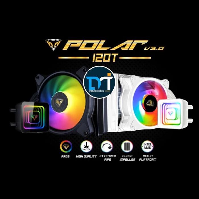Promo Prime POLAR 120T I 240T I 360T V2.0 - ARGB AIO Liquid CPU Cooler ...
