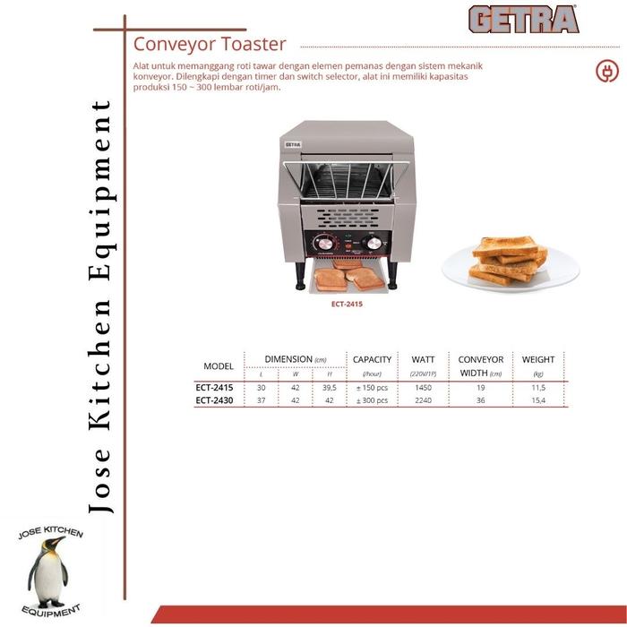 Jual Conveyor Toaster ECT-2415 Getra Murah Malang - Kota Malang - Jose ...