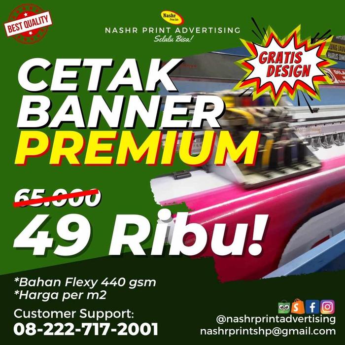 Jual CETAK BANNER TEBAL 440 GR | SPANDUK GRATIS DESAIN BALIHO DLL CETAK BANNER CUSTOM - Kab ...