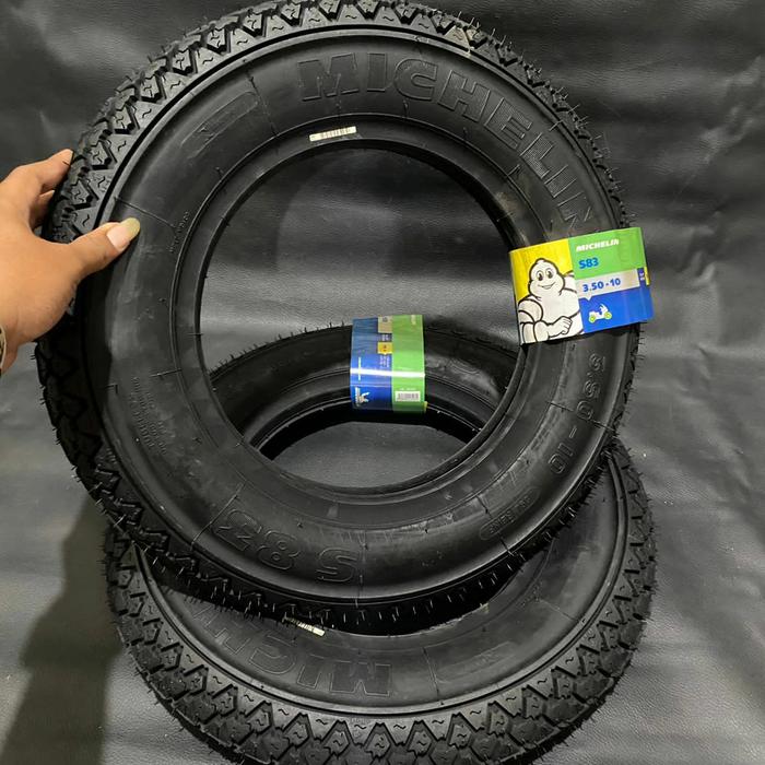 Jual Ban luar vespa Michelin tubles Ring 10 S83 3.50 Import berkualitas - Kab. Tegal - Askipan ...