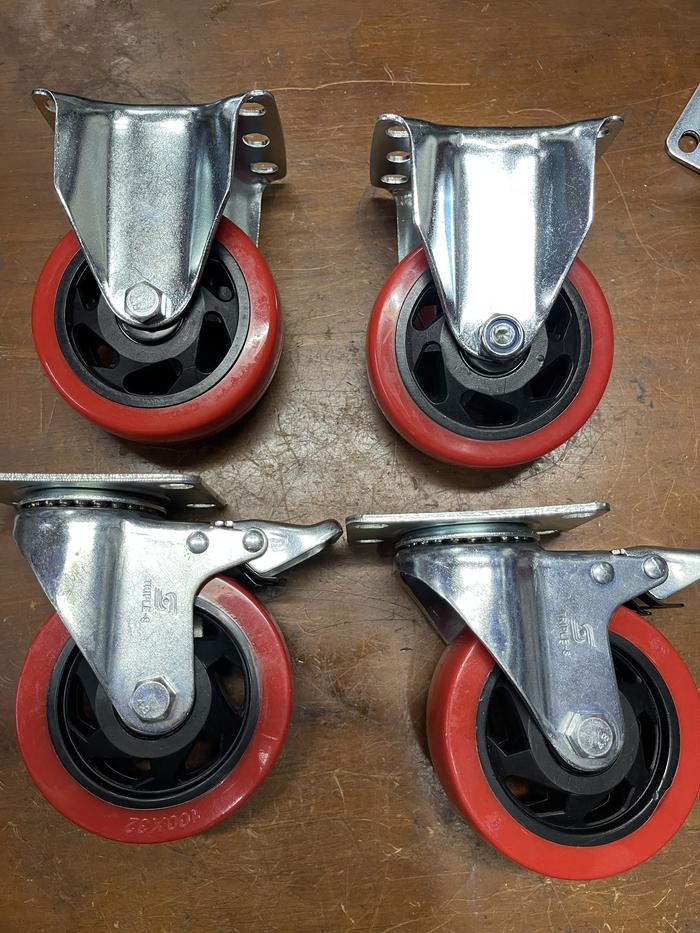 Jual Roda PU 4 inch medium duty ( 2 mati 2 rem ) 1 set - Jakarta Barat ...