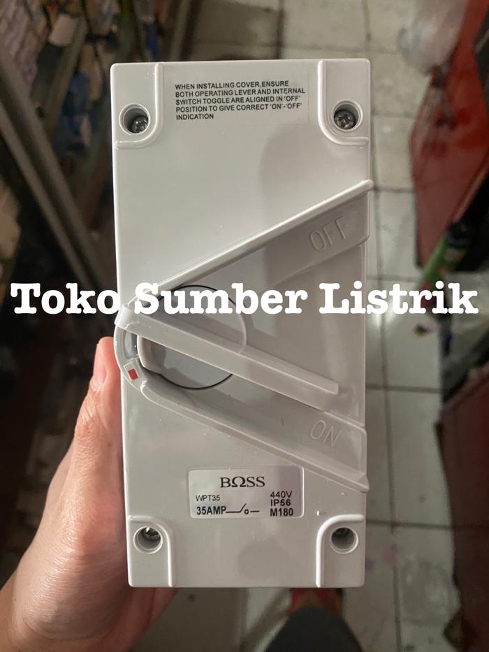 Jual Isolating switch 3p 35A isolator 35 A ip56 boss mounting surface ...