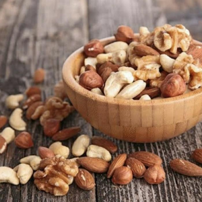 Jual kacang mix (mede, hazelnut, almond, pistachio, walnut) 100gr ...