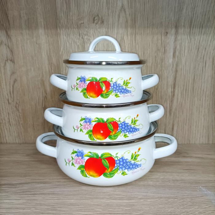 Jual Panci Set Enamel isi 3pcs Baltimore KI-102 CD - Kota Surabaya ...