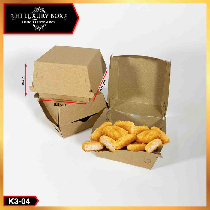 Jual PAPER LUNCH BOX|KOTAK MAKANAN|NASI|ROTI|BURGER|KUE|KRAFT|FOODGRADE ...
