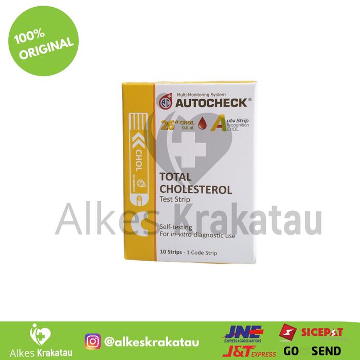 Jual Strip Kolestrol Autocheck / Auto check Cholesterol strips - Kota ...