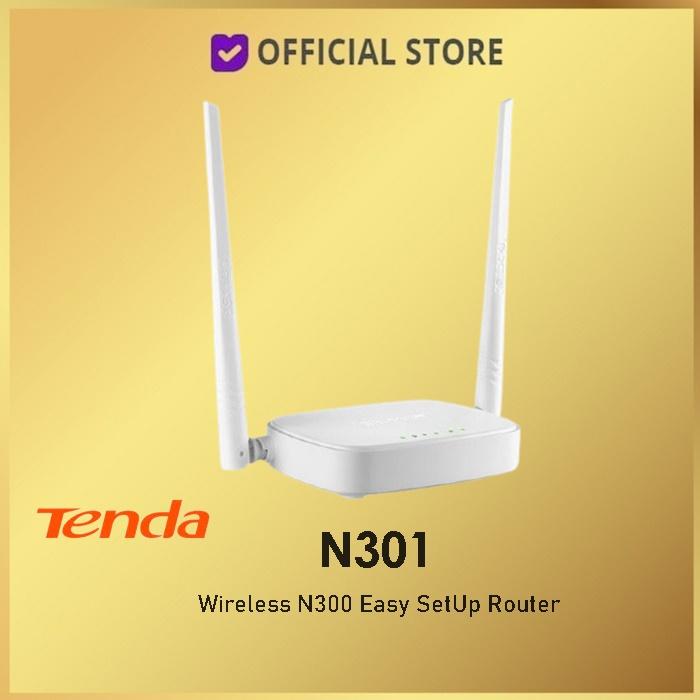 Promo TENDA N301 Router Wireless N300 Easy Setup Router 300Mbps ...