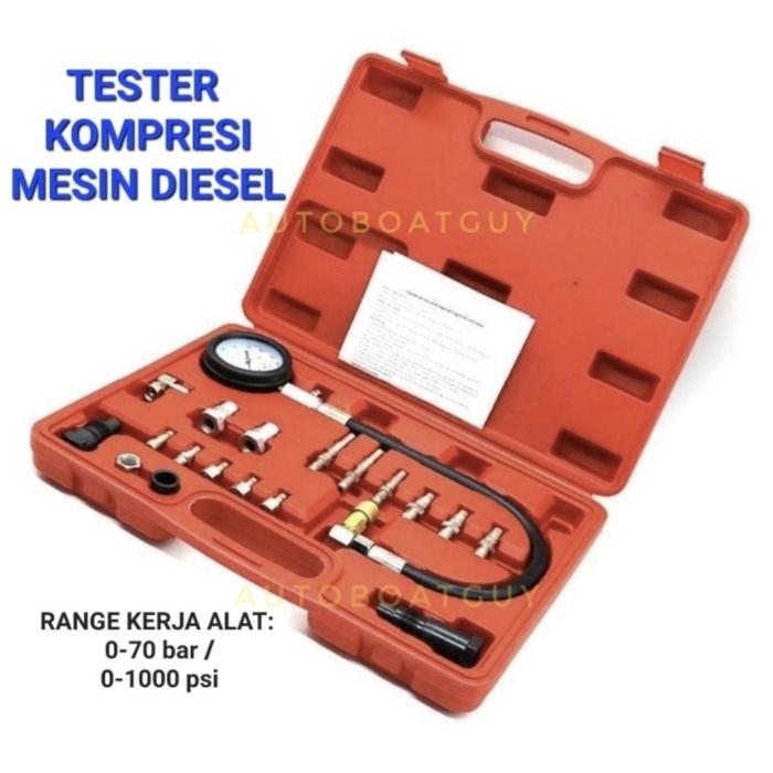 Jual Alat Tes Kompresi Silinder Mesin Diesel / Compression Tester Set ...