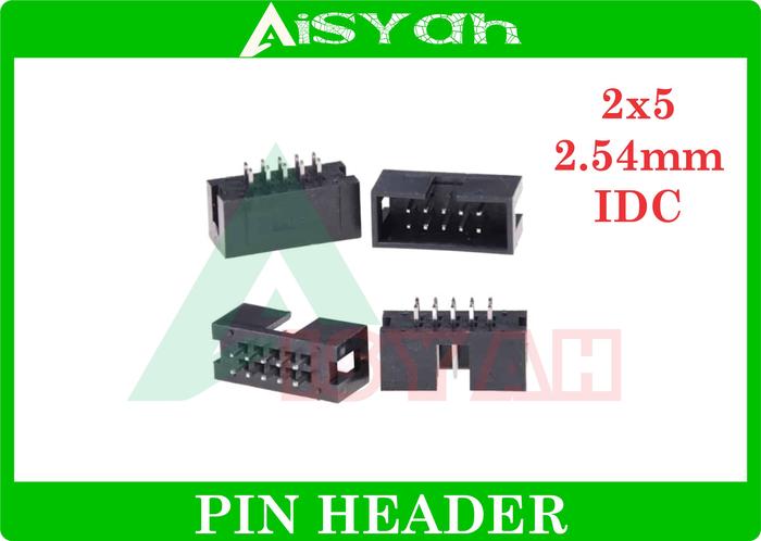 Jual Socket IDC Male 2x5 10 Pin 10p 2.54mm Box Header Connector ...