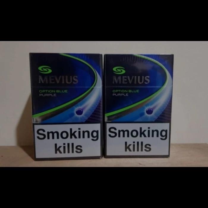 Jual Rokok Mevius Option Blue Purple Original import Made in Japan ...