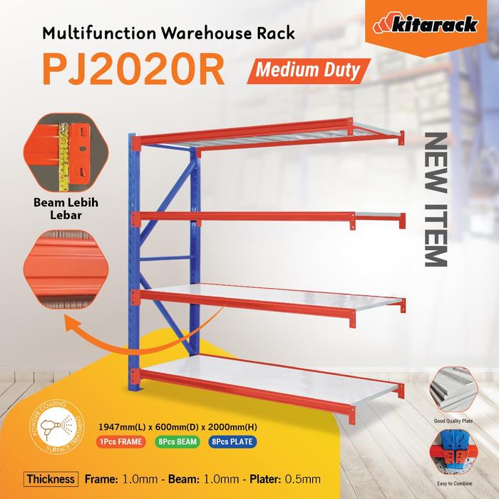 Jual Warehouse Kitarack JOINTER PJ2020R-Rack Gudang Medium Duty 2 Meter ...