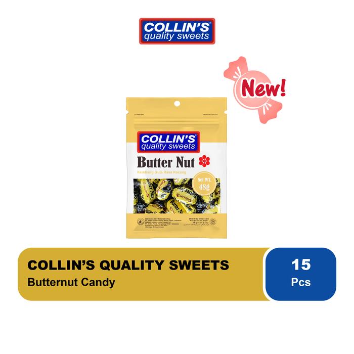 Jual Permen Collins Butternut 48 g - Collin's Butternut Candy Kacang ...