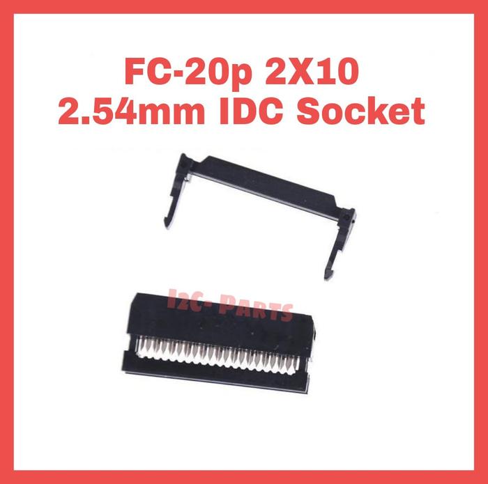 Jual FC-20P Socket FC3-20P Soket ISP 20 Pin Konektor IDC 2x10 20P ...