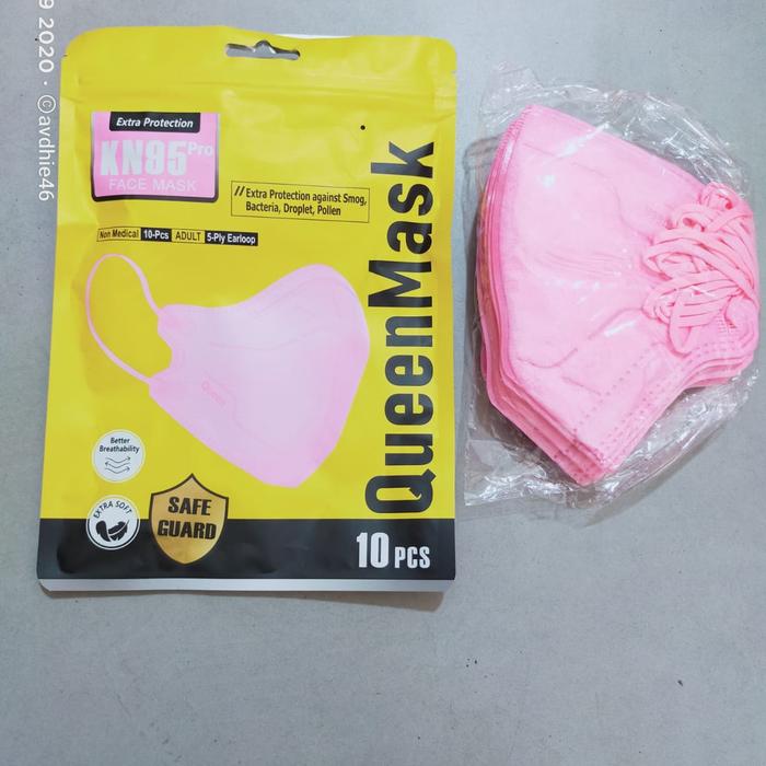 Jual Queenmask kf95 pro warna 4 PLY terbaru Masker kf95 isi 10 pcs ...