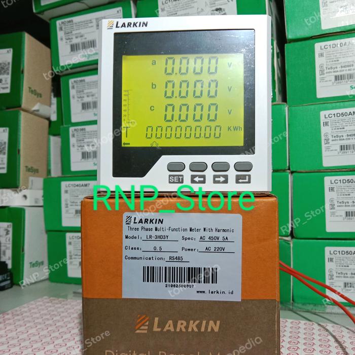 Jual Larkin LR-3HD3Y 3 phase multifunction meter LCD display modbus ...
