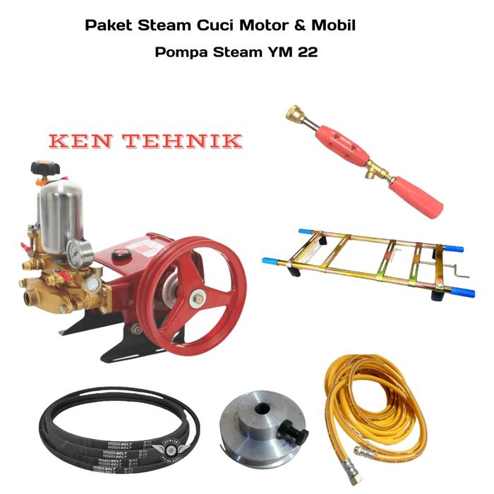 Jual Paket Pompa Steam Cuci motor & Mobil SANCIN YM 22 "Tanpa Mesin ...