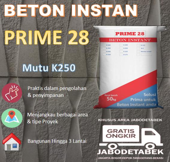 Jual Beton Instan PRIME 28 K250 [20 zak] - Jakarta Timur - RH Jaya Beton | Tokopedia