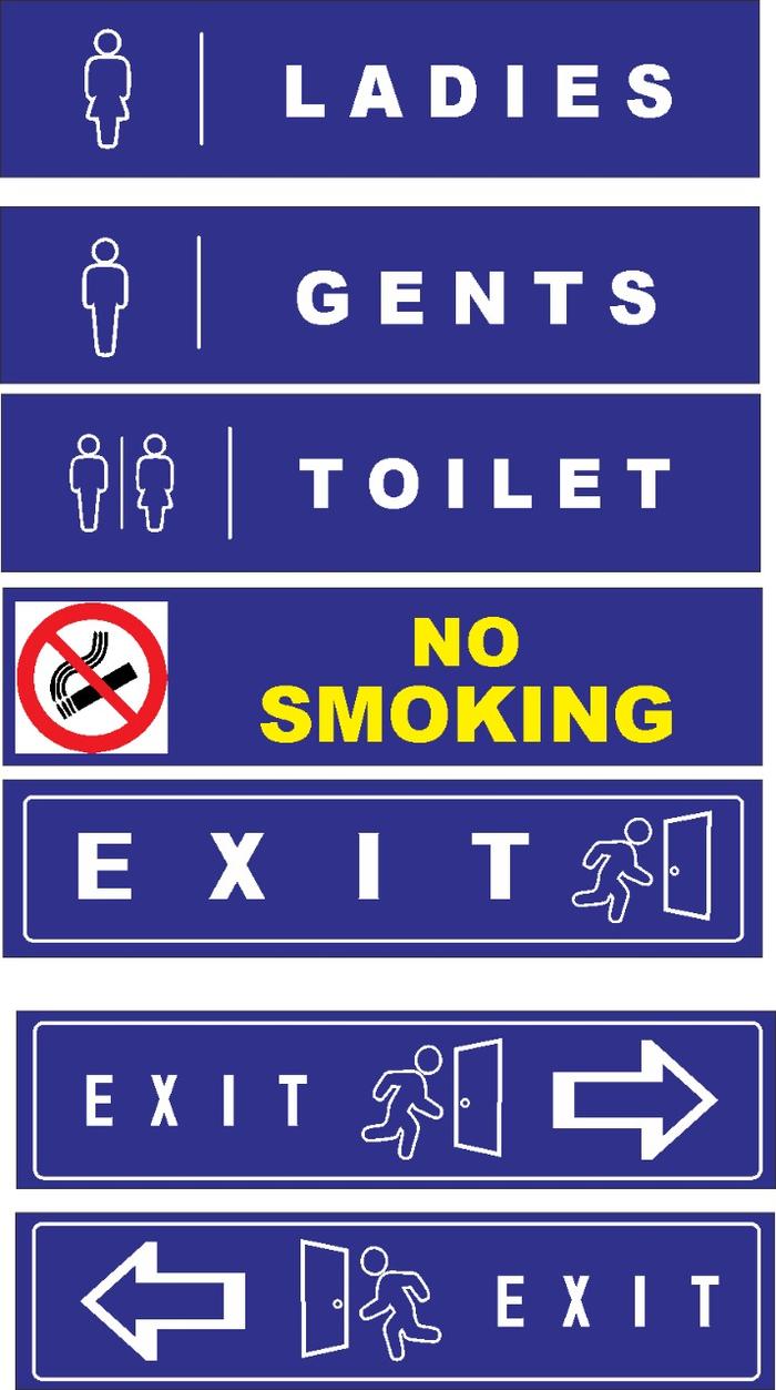 Jual Akrilik Plang Papan Rambu/Acrylic Plang Papan Rambu 7x30cm ...