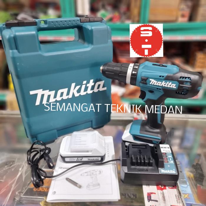 Jual HP488D CORDLESS IMPACT DRILL BOR BETON BATERAI 13mm 18V MAKITA HP ...
