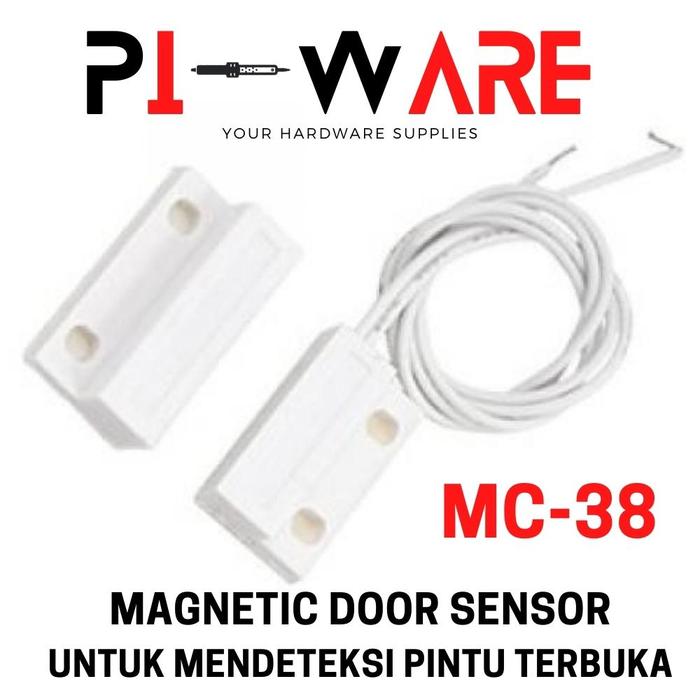 Jual Magnetic Contact Switch MC38 MC-38 Sensor Untuk Pintu Laci Jendela ...