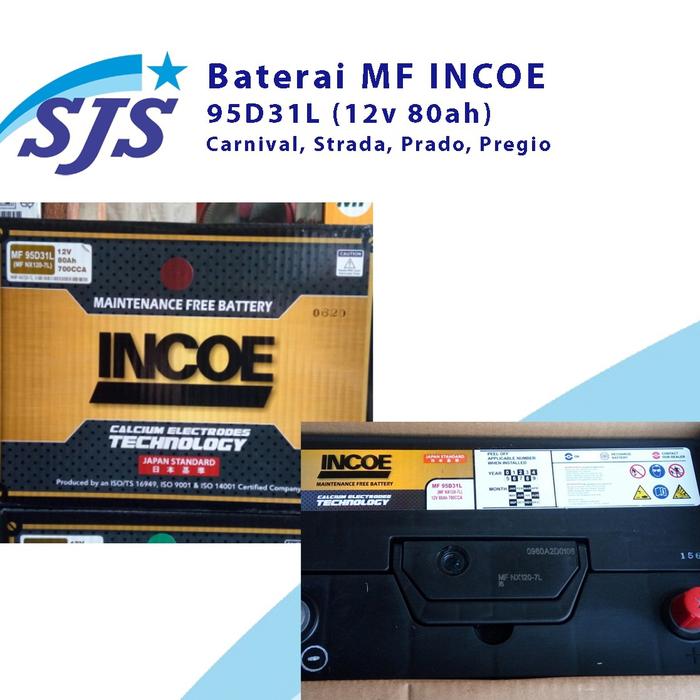 Jual Aki MF Incoe Nx120-7L / 95D31L kering mobil Sahara Hilux - Kota Surabaya - SJScv | Tokopedia