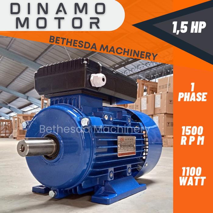 Jual Motor Listrik/Dinamo 1 HP 1phase 3000 RPM Foot Mounted ADK ...