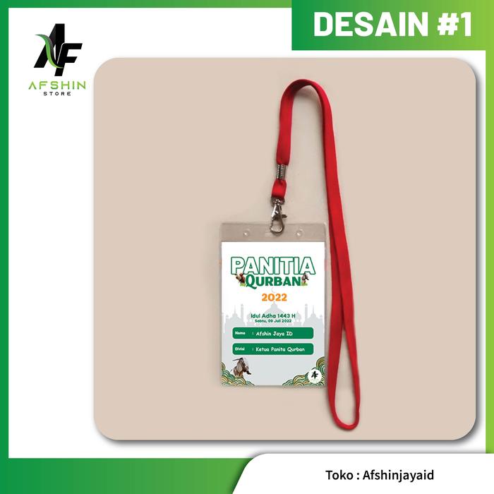 Jual Cetak Nametag Panitia Desain Panitia Qurban dengan Name tag ...
