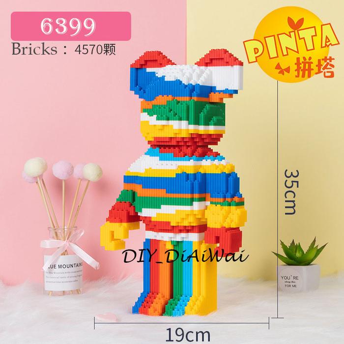 Jual Nano Block Violent Bear Series | Bricks education Nano Block ...