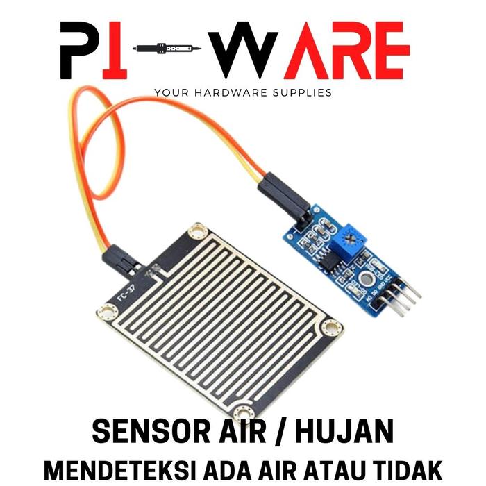 Jual Rain Sensor Module Raindrops Sensitive Sensor Mendeteksi Air Hujan ...