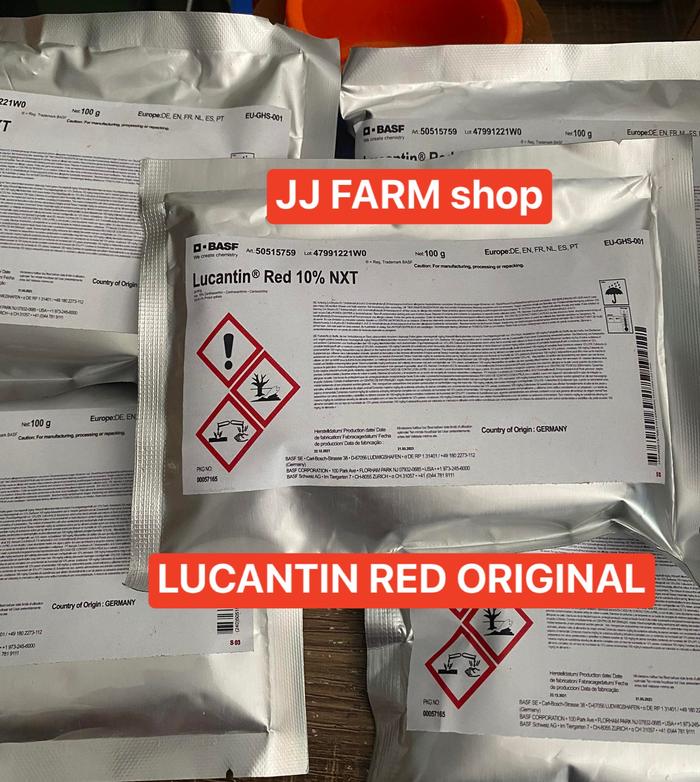 Jual LUCANTIN RED ORIGINAL BASF 100gram garansi asli ya pewarna ikan ...