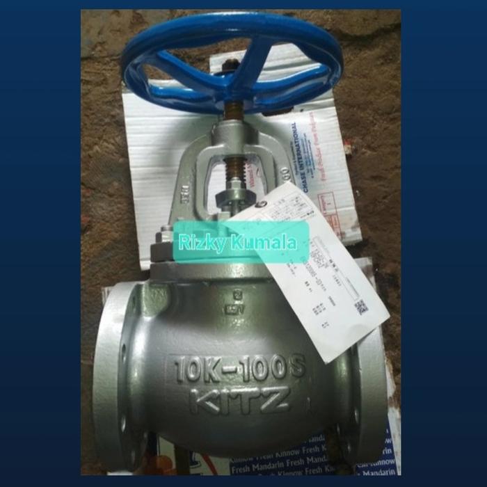 Jual Globe Valve KITZ FC JIS 10k 4" Inch / 10K-100S Original Japan ...