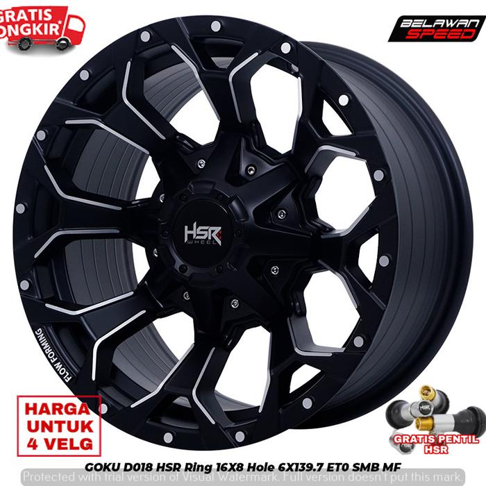 Jual VELG GAHAR R16 HSR GOKU RING 16 UNTUK MOBIL MONTERO STRADA TRITON ...