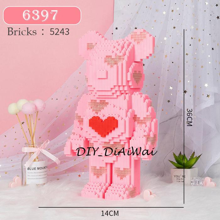 Jual Nano Block Violent Bear Series | Bricks education Nano Block ...