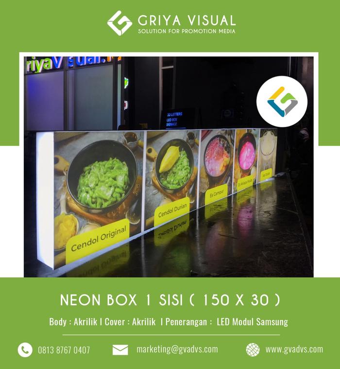 Jual NEON BOX FULL AKRILIK 1 SISI 150x30 (MINUMAN) - Jakarta Selatan ...