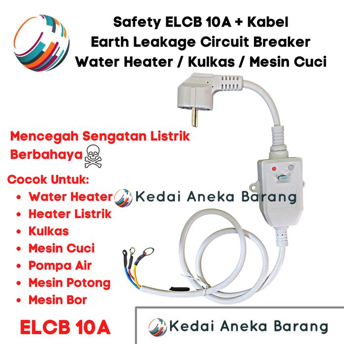 Jual SPECIAL PROMO KABEL SAFETY ELCB 10A WATER HEATER ARISTON MODENA ...