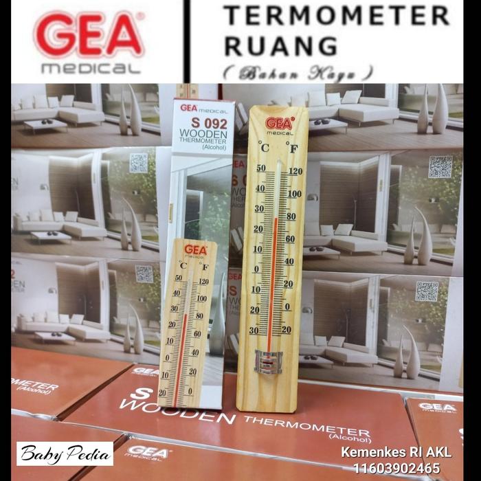 Jual Thermometer Wooden / Termometer Ruang Kayu GEA S 092 - Jakarta ...