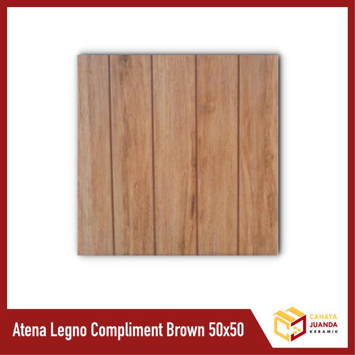 Jual Keramik Lantai Motif Kayu Garis Kasar Atena Legno Brown / Coklat ...