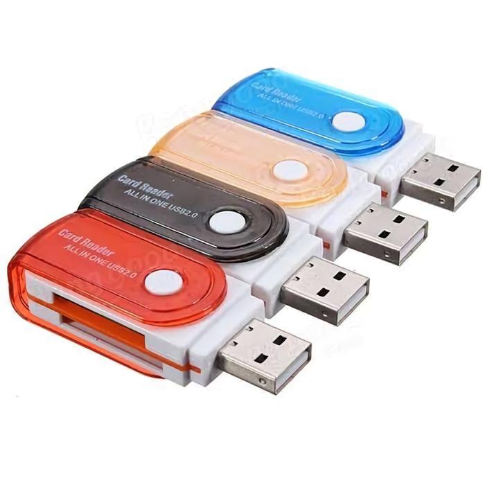Jual Card Reader Micro SD USB 2.0 All In One 4 Slot Memori Card Rider ...