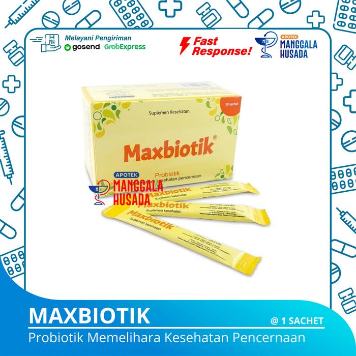 Jual MAXBIOTIK PROBIOTIK SUPLEMEN KESEHATAN PENCERNAAN @ 1 SACHET ...