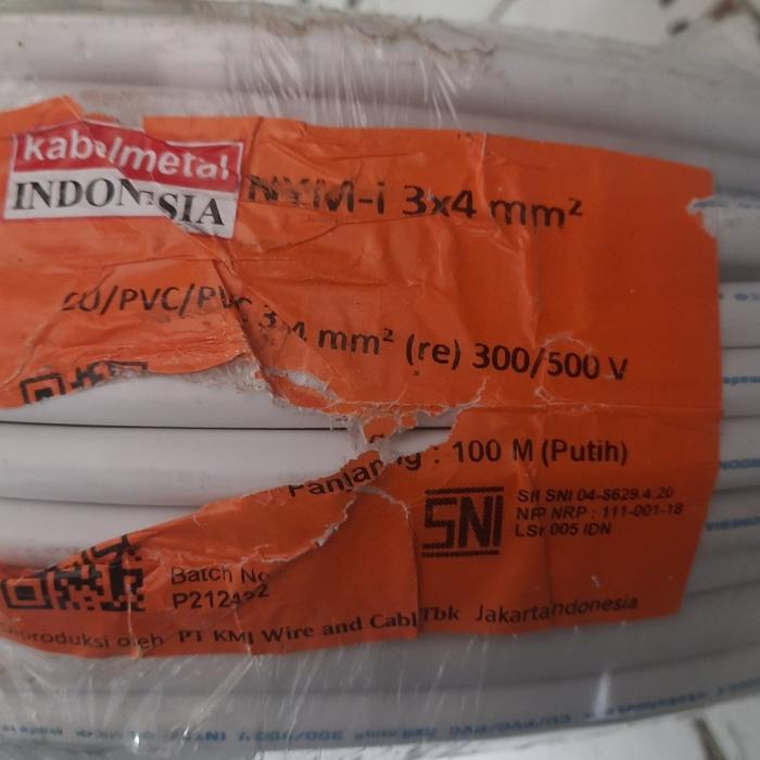 Jual KABEL NYM 3x4 mm 100M (METER) KABEL METAL INDONESIA / KMI ...