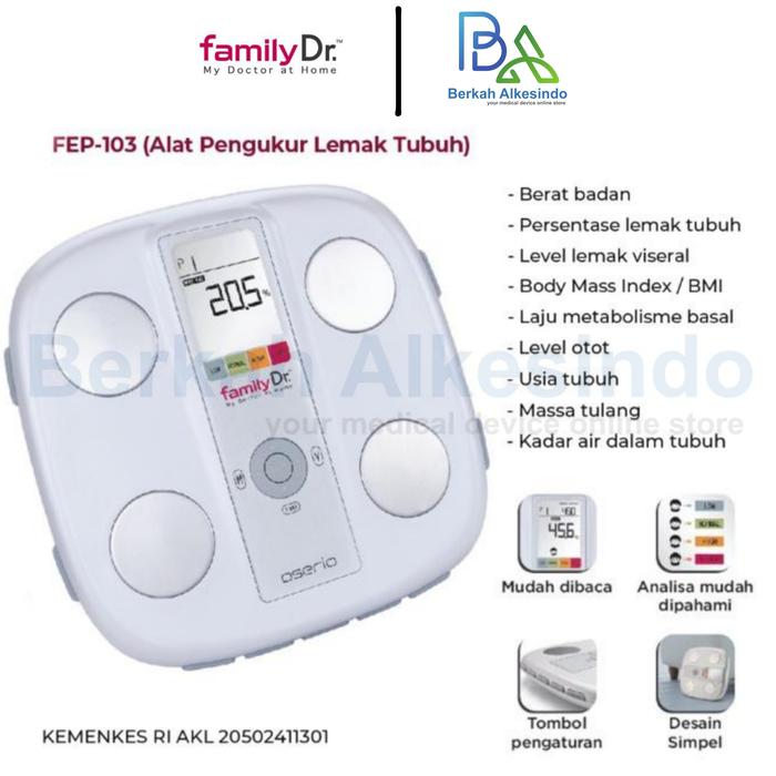 Jual Familydr FEP 103 Body Fat Monitor - timbangan alat ukur lemak tubuh - Kota Bekasi - Berkah ...