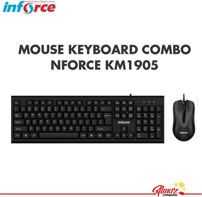 Jual MOUSE KEYBOARD COMBO INFORCE KM1905 1905 WIRED USB KABEL - Kab ...